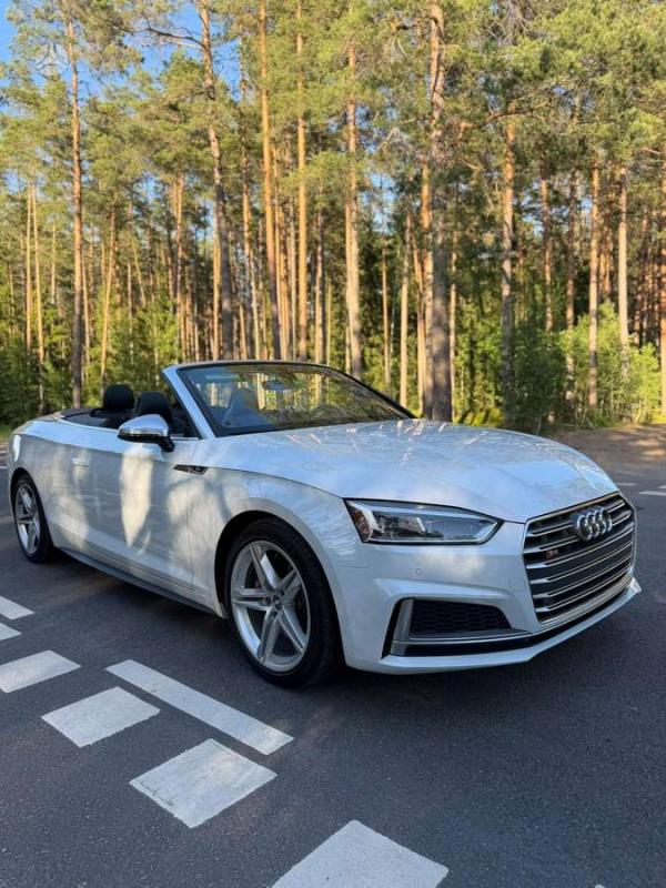 White Audi S5 2018 in Kazlu Ruda, with an engine capacity of 3.00 L and mileage of 105 thousand km for 23500 €, photo 8 on AUTOMOTO.COM.LV
