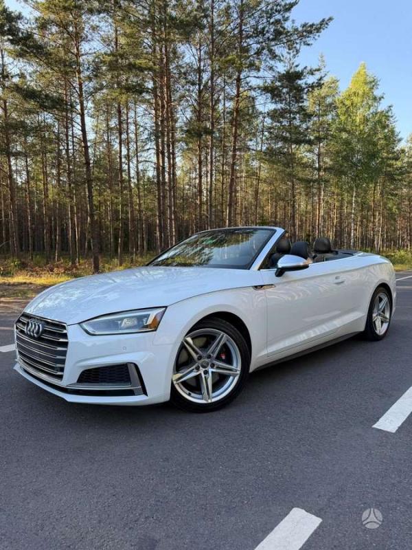 White Audi S5 2018 in Kazlu Ruda, with an engine capacity of 3.00 L and mileage of 105 thousand km for 23500 €, photo 9 on AUTOMOTO.COM.LV