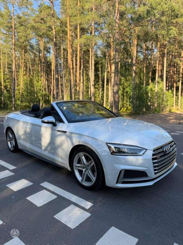 White Audi S5 2018 in Kazlu Ruda, with an engine capacity of 3.00 L and mileage of 105 thousand km for 23500 €, photo 10 on AUTOMOTO.COM.LV