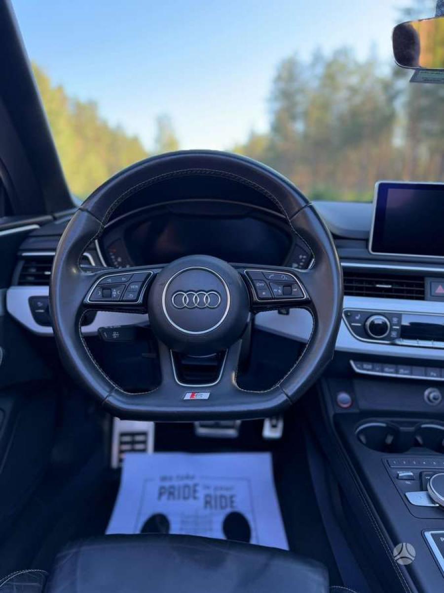 White Audi S5 2018 in Kazlu Ruda, with an engine capacity of 3.00 L and mileage of 105 thousand km for 23500 €, photo 15 on AUTOMOTO.COM.LV