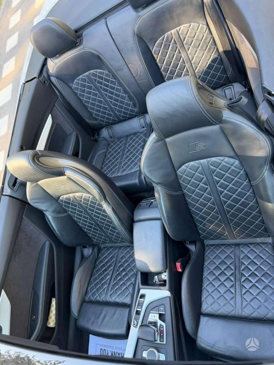 White Audi S5 2018 in Kazlu Ruda, with an engine capacity of 3.00 L and mileage of 105 thousand km for 23500 €, photo 16 on AUTOMOTO.COM.LV