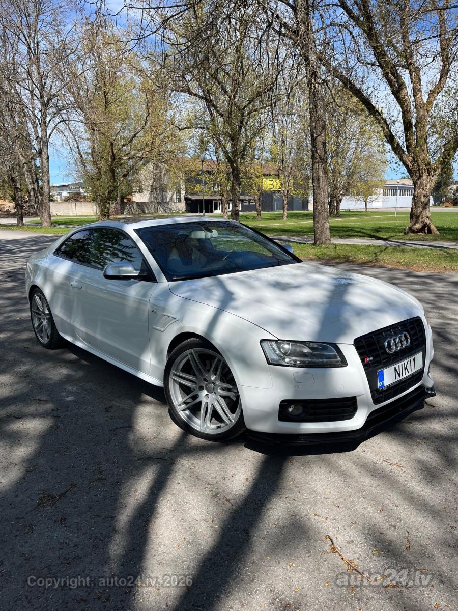 White Audi S5 2010 in Tallinn, with an engine capacity of 4.20 L and mileage of 145 thousand km for 14900 €, photo 1 on AUTOMOTO.COM.LV