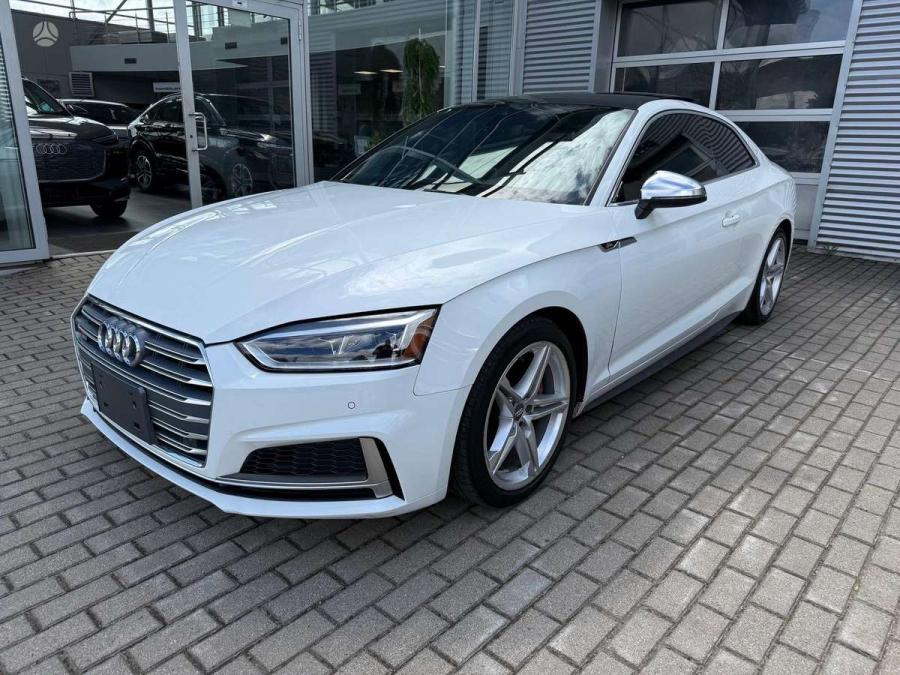 White Audi S5 2019 in Klaipeda, with an engine capacity of 3.00 L and mileage of 131 thousand km for 16900 €, photo 3 on AUTOMOTO.COM.LV