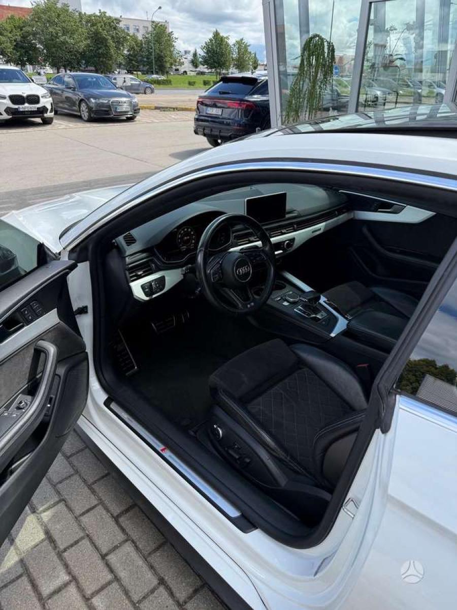 White Audi S5 2019 in Klaipeda, with an engine capacity of 3.00 L and mileage of 131 thousand km for 16900 €, photo 6 on AUTOMOTO.COM.LV