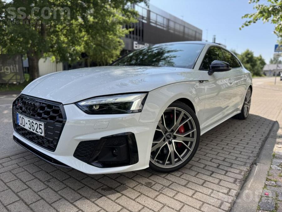 White Audi S5 2020 in Riga, with an engine capacity of 3.00 L and mileage of 79 thousand km for 37999 €, photo 3 on AUTOMOTO.COM.LV