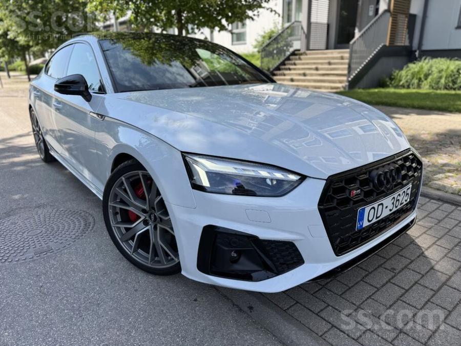 White Audi S5 2020 in Riga, with an engine capacity of 3.00 L and mileage of 79 thousand km for 37999 €, photo 7 on AUTOMOTO.COM.LV