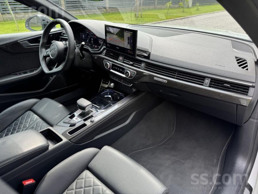 White Audi S5 2020 in Riga, with an engine capacity of 3.00 L and mileage of 79 thousand km for 37999 €, photo 10 on AUTOMOTO.COM.LV