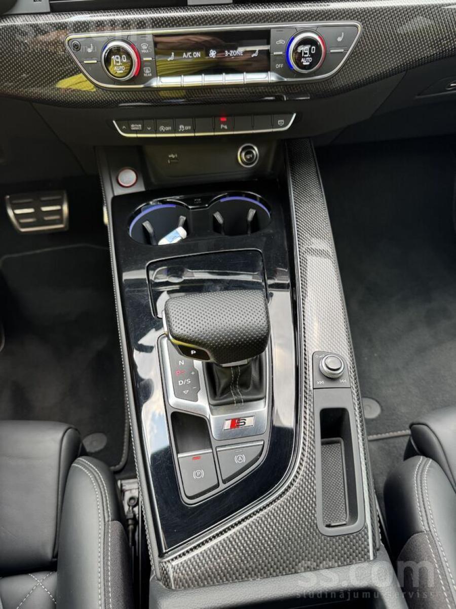 White Audi S5 2020 in Riga, with an engine capacity of 3.00 L and mileage of 79 thousand km for 37999 €, photo 20 on AUTOMOTO.COM.LV