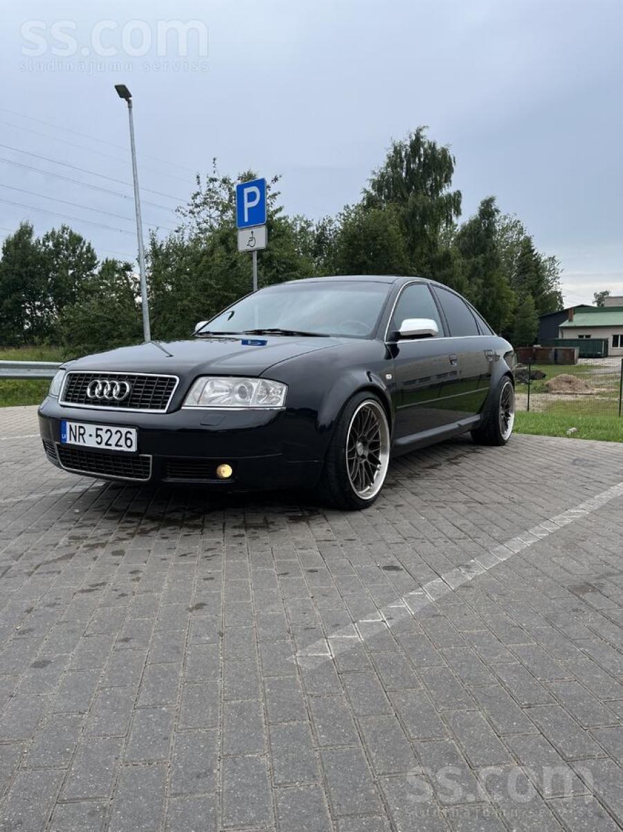 Black Audi S6 2000 in Talsi, with an engine capacity of 4.20 L and mileage of 379 thousand km for 6700 €, photo 3 on AUTOMOTO.COM.LV