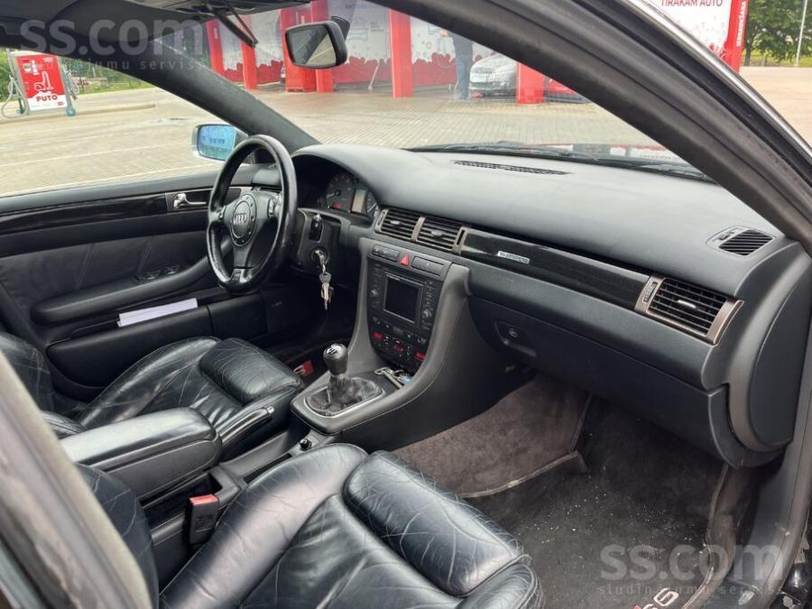 Black Audi S6 2000 in Talsi, with an engine capacity of 4.20 L and mileage of 379 thousand km for 6700 €, photo 7 on AUTOMOTO.COM.LV