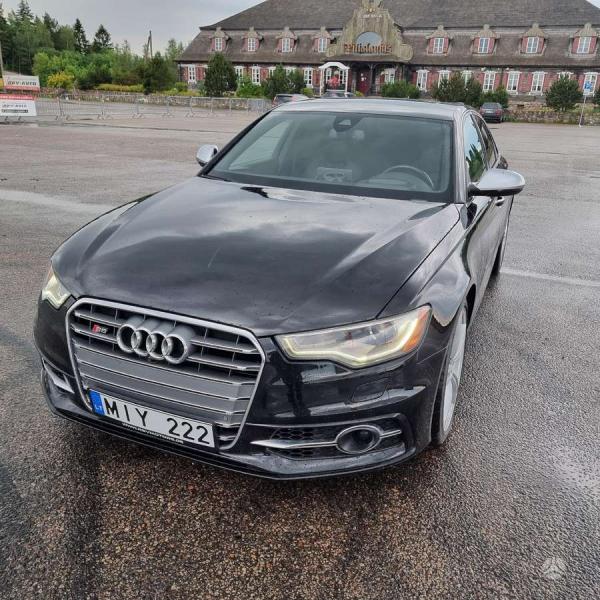 Black Audi S6 2013 in Vilnius, with an engine capacity of 3.99 L and mileage of 185 thousand km for 16500 €, photo 1 on AUTOMOTO.COM.LV