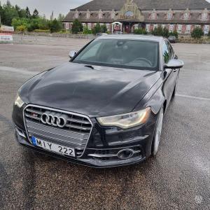 Black Audi S6 2013 in Vilnius, with an engine capacity of 3.99 L and mileage of 185 thousand km for 16500 €, photo  on AUTOMOTO.COM.LV