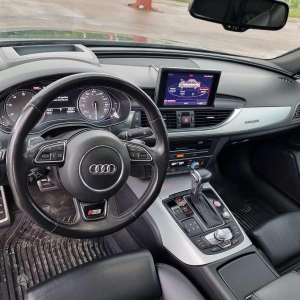 Black Audi S6 2013 in Vilnius, with an engine capacity of 3.99 L and mileage of 185 thousand km for 16500 €, photo 9 on AUTOMOTO.COM.LV