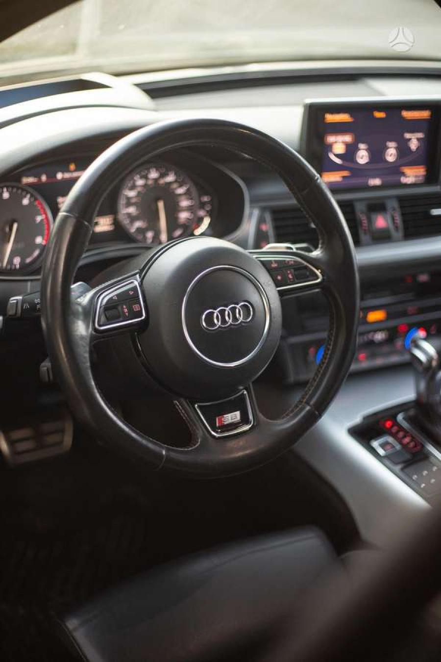 Black Audi S6 2013 in Vilnius, with an engine capacity of 3.99 L and mileage of 186 thousand km for 16200 €, photo 27 on AUTOMOTO.COM.LV