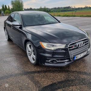 Melns Audi S6 2013 Viļņa, ar dzinēja tilpumu 3.99 L un nobraukumu 188 tūkst. km par 15999 €, foto  vietnē AUTOMOTO.COM.LV