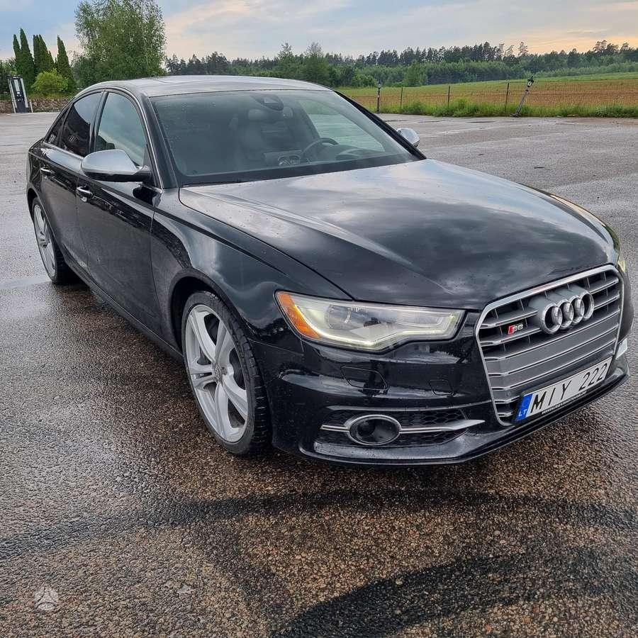 Melns Audi S6 2013 Viļņa, ar dzinēja tilpumu 3.99 L un nobraukumu 188 tūkst. km par 15999 €, foto 1 vietnē AUTOMOTO.COM.LV