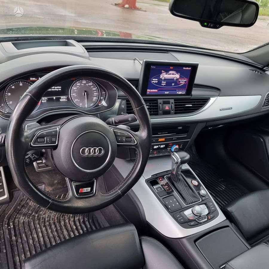Melns Audi S6 2013 Viļņa, ar dzinēja tilpumu 3.99 L un nobraukumu 188 tūkst. km par 15999 €, foto 10 vietnē AUTOMOTO.COM.LV