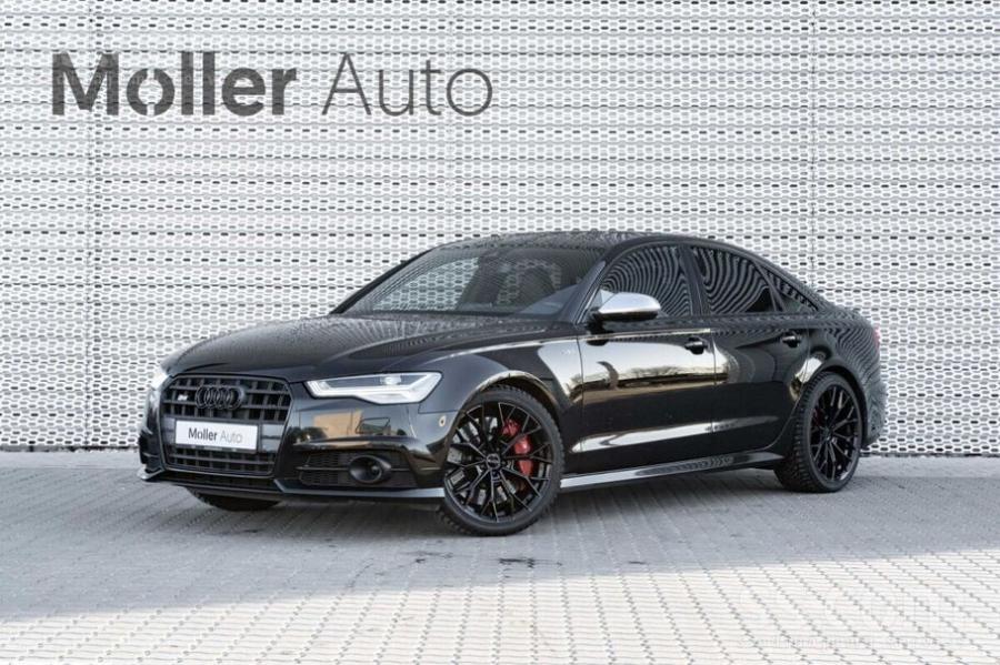 Black Audi S6 2016 in Riga, with an engine capacity of 4.00 L and mileage of 141 thousand km for 33850 €, photo 1 on AUTOMOTO.COM.LV