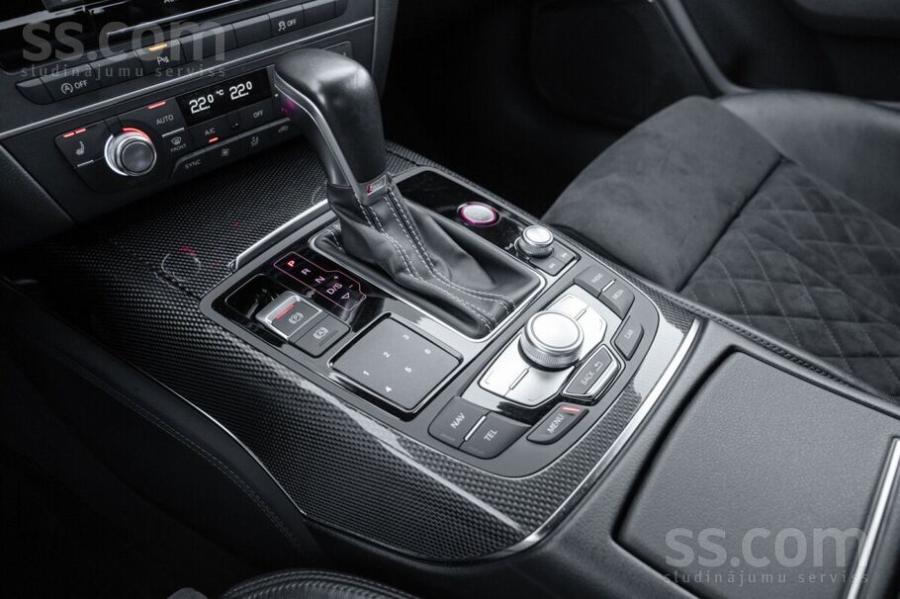 Black Audi S6 2016 in Riga, with an engine capacity of 4.00 L and mileage of 141 thousand km for 33850 €, photo 24 on AUTOMOTO.COM.LV
