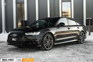 Melns Audi S6 2016 Viļņa, ar dzinēja tilpumu 3.99 L un nobraukumu 104 tūkst. km par 27500 €, foto  vietnē AUTOMOTO.COM.LV