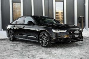 Black Audi S6 2016 in Vilnius, with an engine capacity of 3.99 L and mileage of 104 thousand km for 27500 €, photo 7 on AUTOMOTO.COM.LV