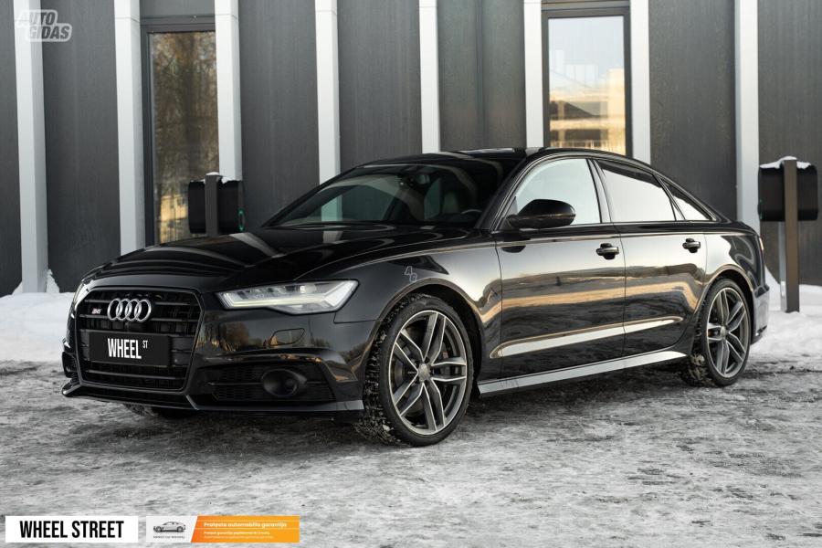 Melns Audi S6 2016 Viļņa, ar dzinēja tilpumu 4.00 L un nobraukumu 104 tūkst. km par 27500 €, foto 1 vietnē AUTOMOTO.COM.LV
