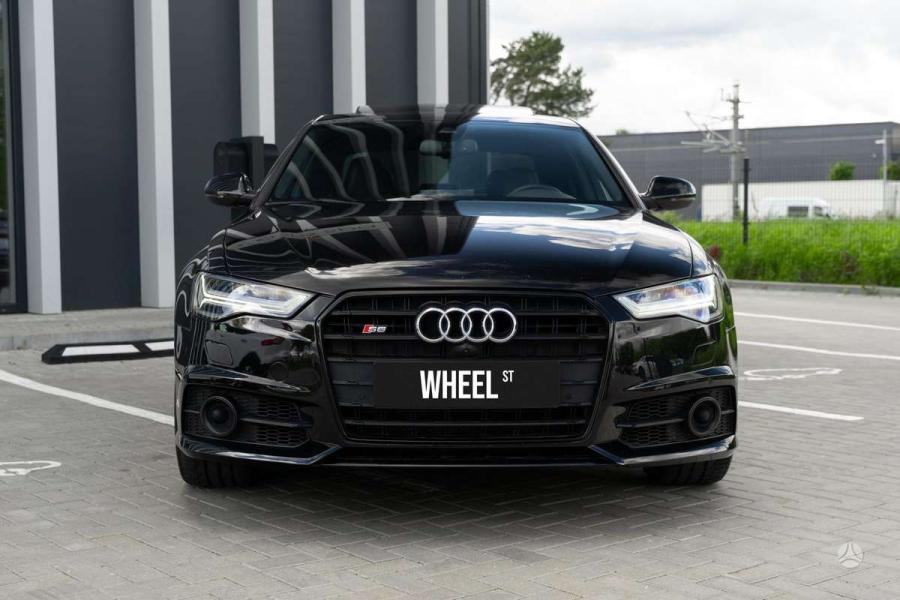 Black Audi S6 2016 in Vilnius, with an engine capacity of 3.99 L and mileage of 104 thousand km for 26490 €, photo 9 on AUTOMOTO.COM.LV