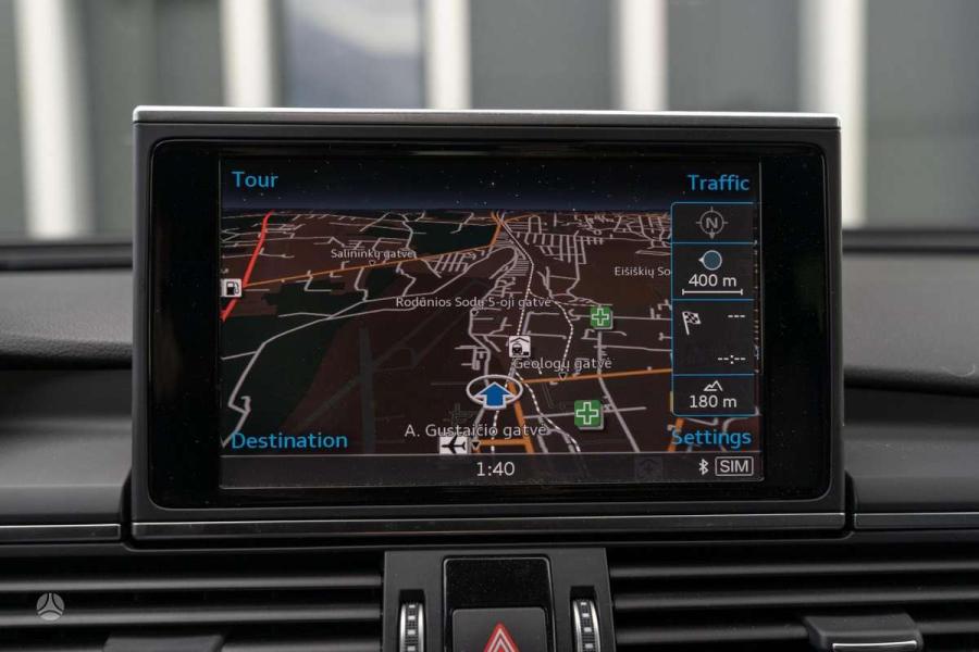 Black Audi S6 2016 in Vilnius, with an engine capacity of 3.99 L and mileage of 104 thousand km for 26490 €, photo 26 on AUTOMOTO.COM.LV