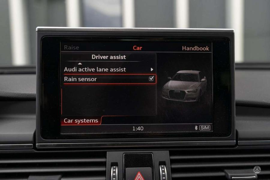 Black Audi S6 2016 in Vilnius, with an engine capacity of 3.99 L and mileage of 104 thousand km for 26490 €, photo 28 on AUTOMOTO.COM.LV