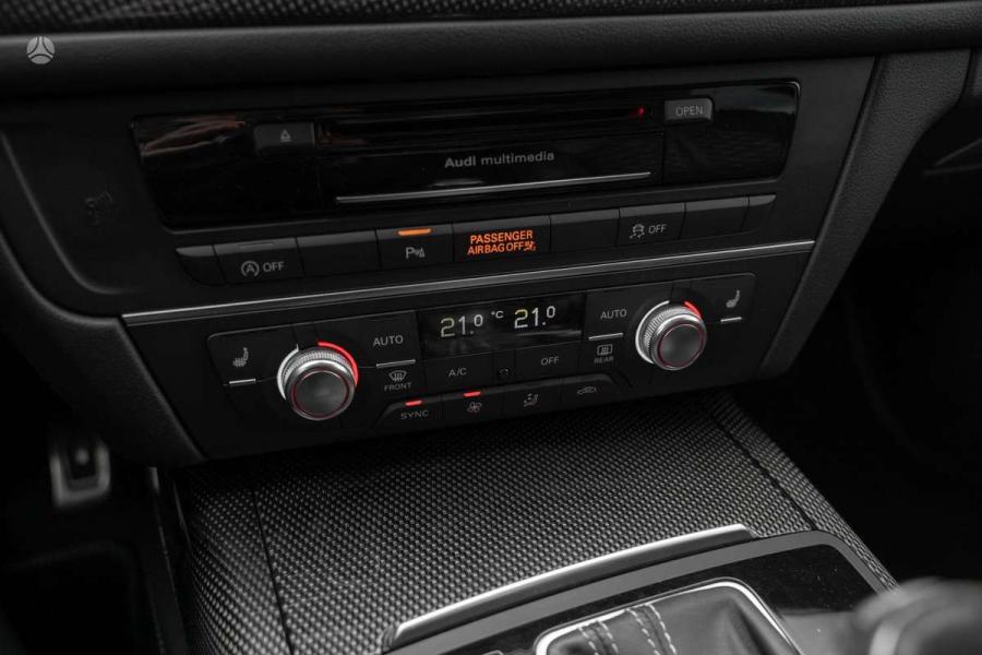 Black Audi S6 2016 in Vilnius, with an engine capacity of 3.99 L and mileage of 104 thousand km for 26490 €, photo 36 on AUTOMOTO.COM.LV