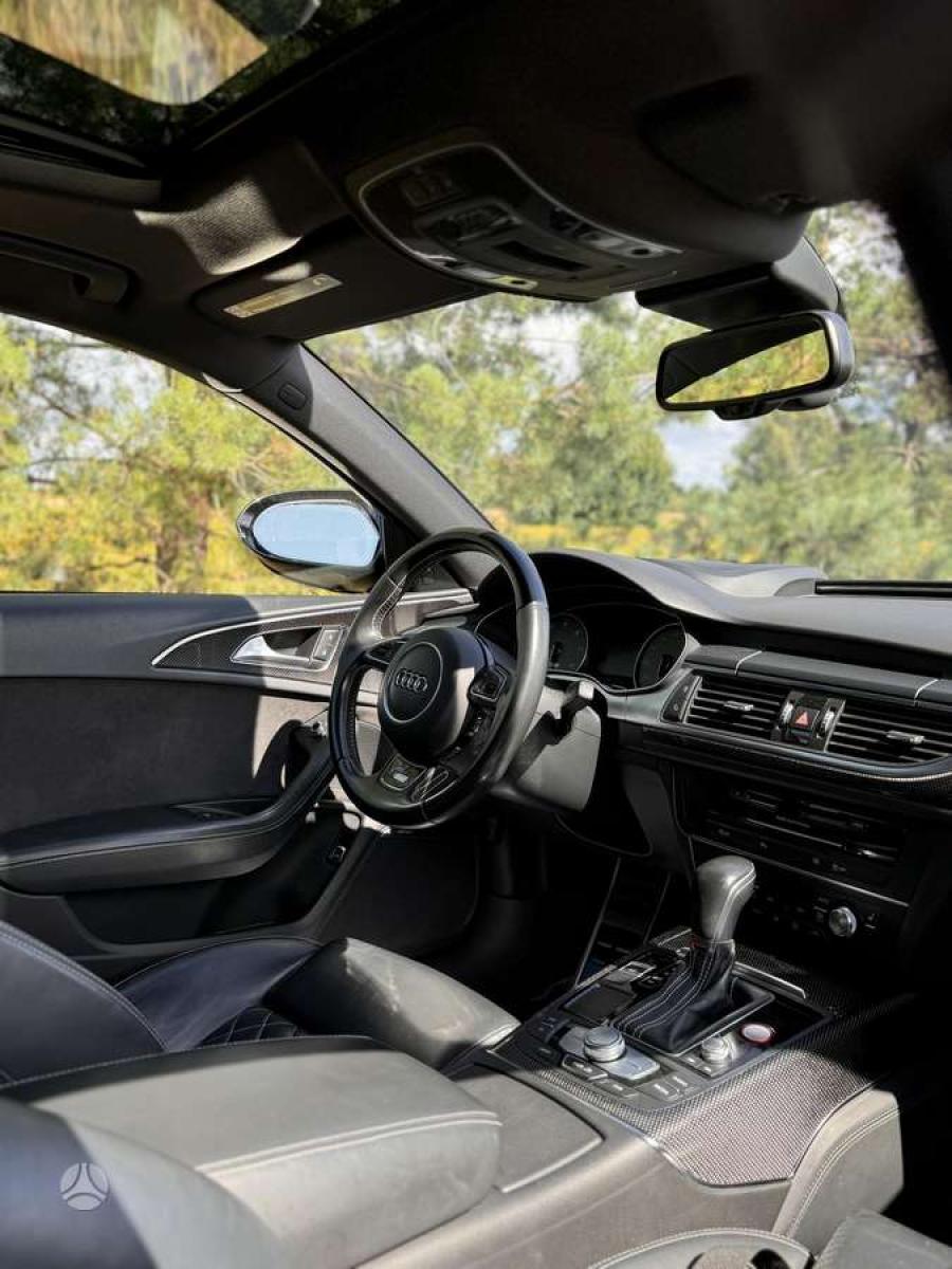 Black Audi S6 2016 in Klaipeda, with an engine capacity of 3.99 L and mileage of 114 thousand km for 25000 €, photo 25 on AUTOMOTO.COM.LV
