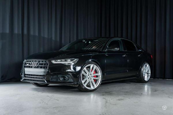 Melns Audi S6 2018 Viļņa, ar dzinēja tilpumu 3.99 L un nobraukumu 93 tūkst. km par 29999 €, foto 1 vietnē AUTOMOTO.COM.LV
