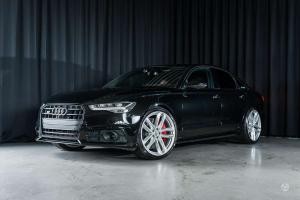 Melns Audi S6 2018 Viļņa, ar dzinēja tilpumu 3.99 L un nobraukumu 93 tūkst. km par 29999 €, foto  vietnē AUTOMOTO.COM.LV