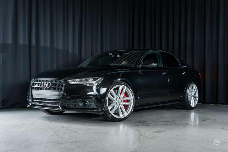 Melns Audi S6 2018 Viļņa, ar dzinēja tilpumu 3.99 L un nobraukumu 93 tūkst. km par 29999 €, foto 1 vietnē AUTOMOTO.COM.LV