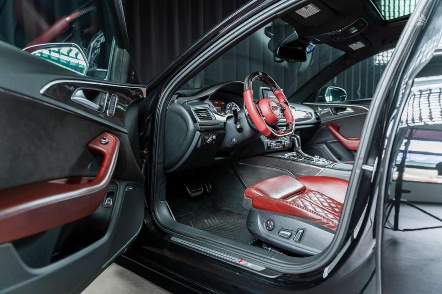Melns Audi S6 2018 Viļņa, ar dzinēja tilpumu 3.99 L un nobraukumu 93 tūkst. km par 29999 €, foto 16 vietnē AUTOMOTO.COM.LV