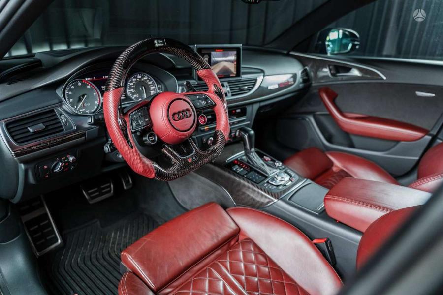 Melns Audi S6 2018 Viļņa, ar dzinēja tilpumu 3.99 L un nobraukumu 93 tūkst. km par 29999 €, foto 21 vietnē AUTOMOTO.COM.LV