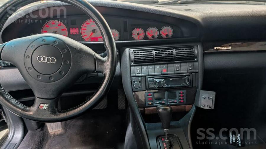 Melns Audi S6 1997 Rīga, ar dzinēja tilpumu 2.20 L un nobraukumu 256 tūkst. km par 7500 €, foto 15 vietnē AUTOMOTO.COM.LV