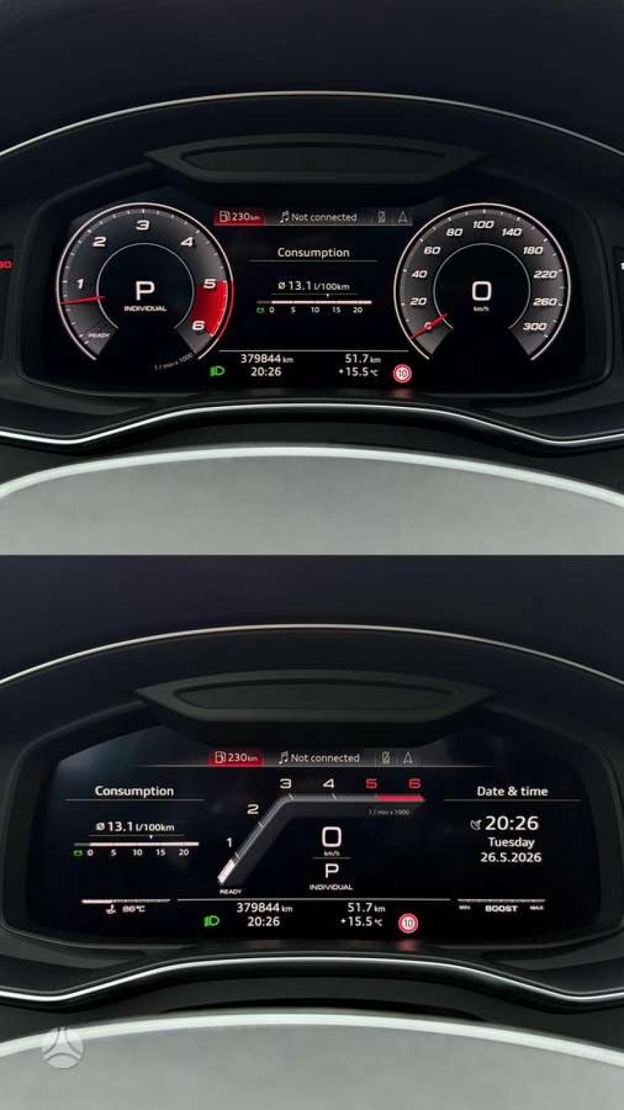 Melns Audi S6 2019 Tauragė, ar dzinēja tilpumu 3.00 L un nobraukumu 379 tūkst. km par 25900 €, foto 23 vietnē AUTOMOTO.COM.LV
