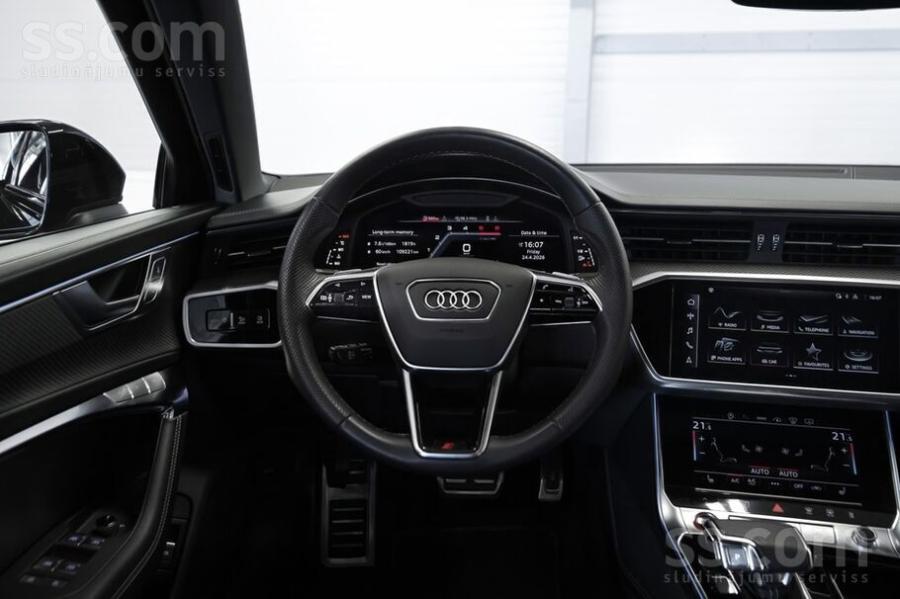 Melns Audi S6 2023 Tukums, ar dzinēja tilpumu 3.00 L un nobraukumu 0 tūkst. km par 49990 €, foto 14 vietnē AUTOMOTO.COM.LV
