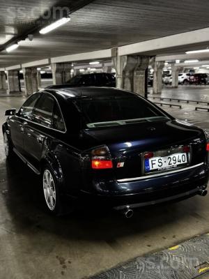Blue Audi S6 2000 in Riga, with an engine capacity of 4.20 L and mileage of 341 thousand km for 5300 €, photo 7 on AUTOMOTO.COM.LV