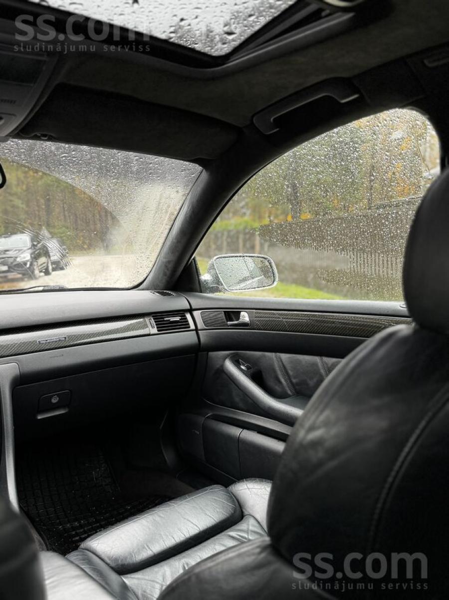Blue Audi S6 2000 in Riga, with an engine capacity of 4.20 L and mileage of 341 thousand km for 5300 €, photo 9 on AUTOMOTO.COM.LV