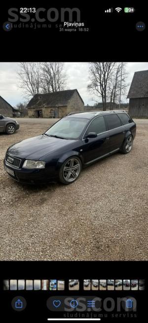 Blue Audi S6 1999 in Aizkraukle, with an engine capacity of 4.20 L and mileage of 356 thousand km for 4900 €, photo  on AUTOMOTO.COM.LV