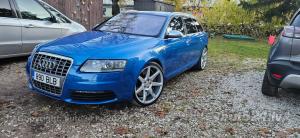Zils Audi S6 2007 Tartu, ar dzinēja tilpumu 5.20 L un nobraukumu 328 tūkst. km par 9900 €, foto  vietnē AUTOMOTO.COM.LV