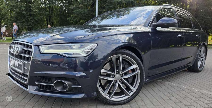 Zils Audi S6 2016 Kaišiadorys, ar dzinēja tilpumu 3.99 L un nobraukumu 220 tūkst. km par 19870 €, foto 3 vietnē AUTOMOTO.COM.LV