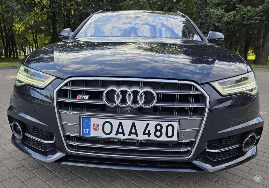 Zils Audi S6 2016 Kaišiadorys, ar dzinēja tilpumu 3.99 L un nobraukumu 220 tūkst. km par 19870 €, foto 4 vietnē AUTOMOTO.COM.LV