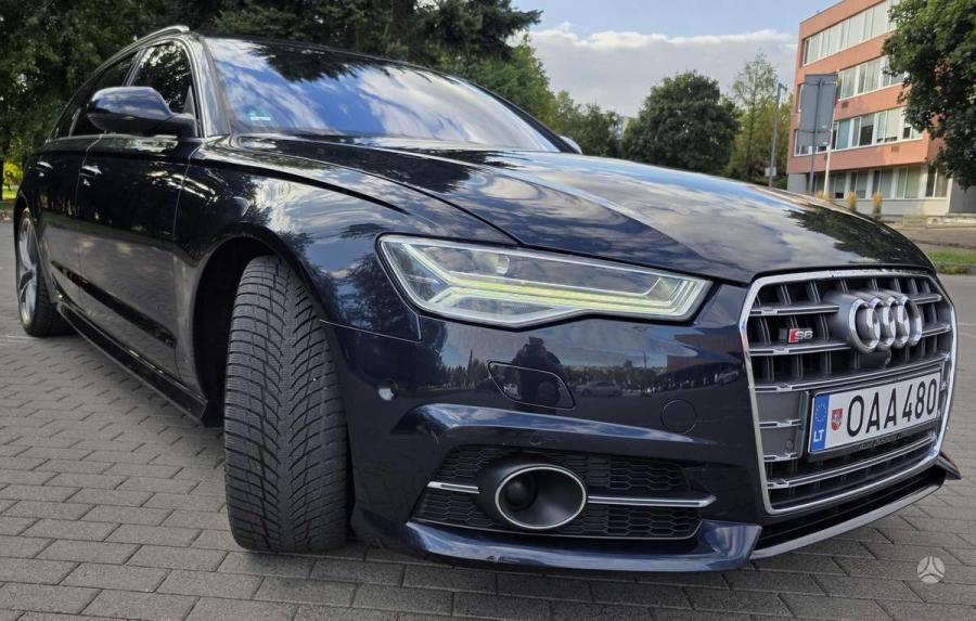 Zils Audi S6 2016 Kaišiadorys, ar dzinēja tilpumu 3.99 L un nobraukumu 220 tūkst. km par 19870 €, foto 5 vietnē AUTOMOTO.COM.LV