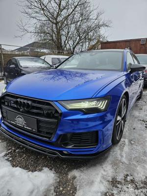 Zils Audi S6 2021 Anykščiai, ar dzinēja tilpumu 3.00 L un nobraukumu 73 tūkst. km par 46000 €, foto  vietnē AUTOMOTO.COM.LV