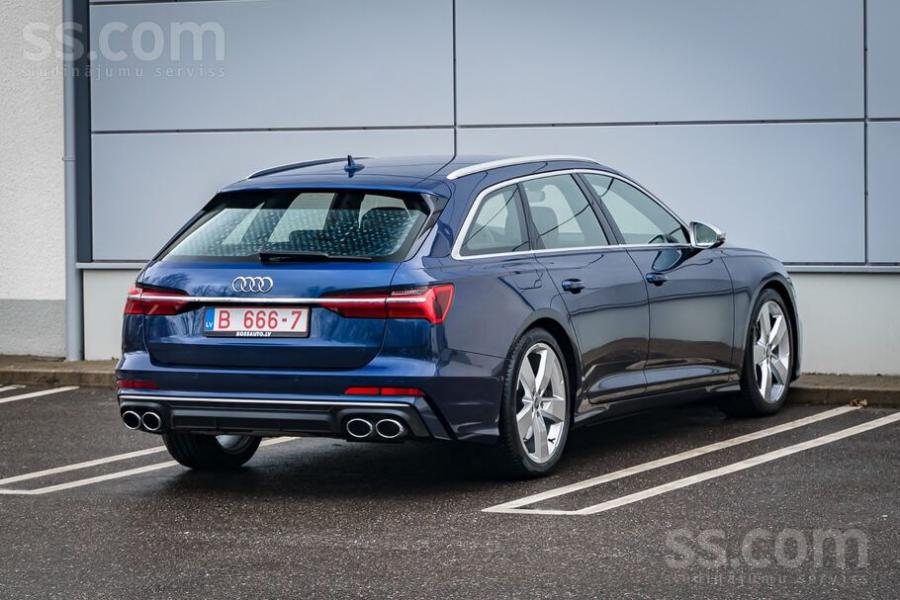 Blue Audi S6 2021 in Riga, with an engine capacity of 3.00 L and mileage of 160 thousand km for 38500 €, photo 5 on AUTOMOTO.COM.LV