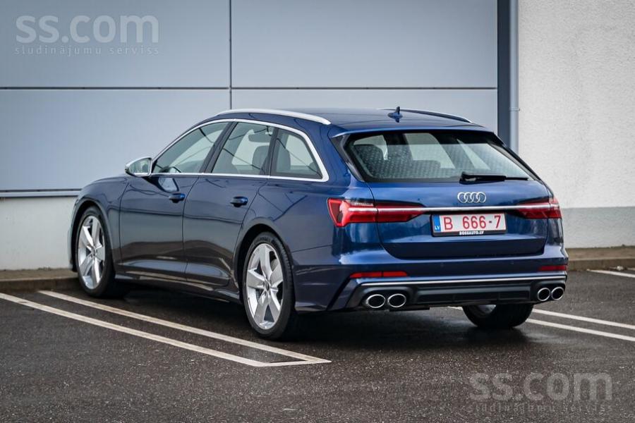Blue Audi S6 2021 in Riga, with an engine capacity of 3.00 L and mileage of 160 thousand km for 38500 €, photo 7 on AUTOMOTO.COM.LV