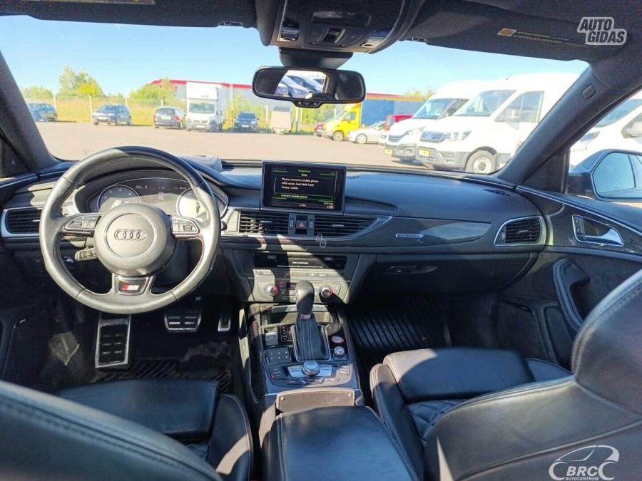 Pelēks Audi S6 2016 Avižieniai, ar dzinēja tilpumu 4.00 L un nobraukumu 158 tūkst. km par 19900 €, foto 9 vietnē AUTOMOTO.COM.LV